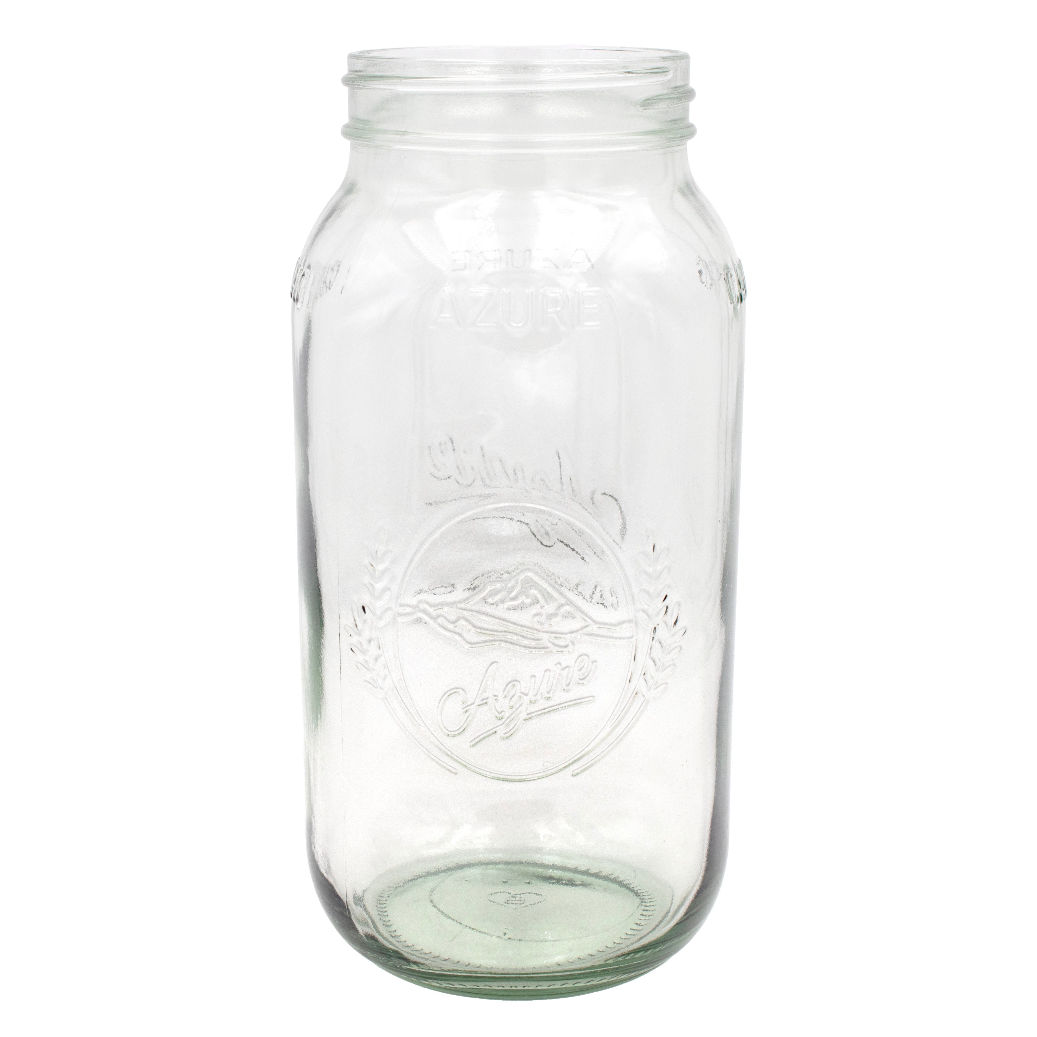 Azure Standard 64oz Wide Mouth Half Gallon Mason Jar – Kafetos